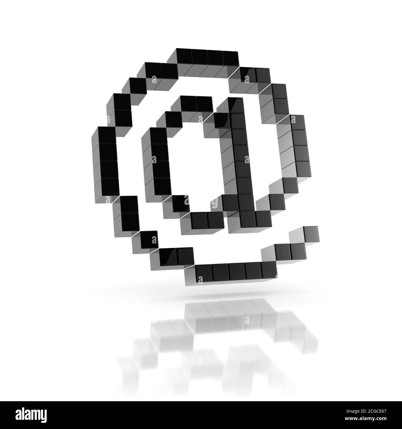 At sign e mail 3d icon hi-res stock photography and images - Alamy