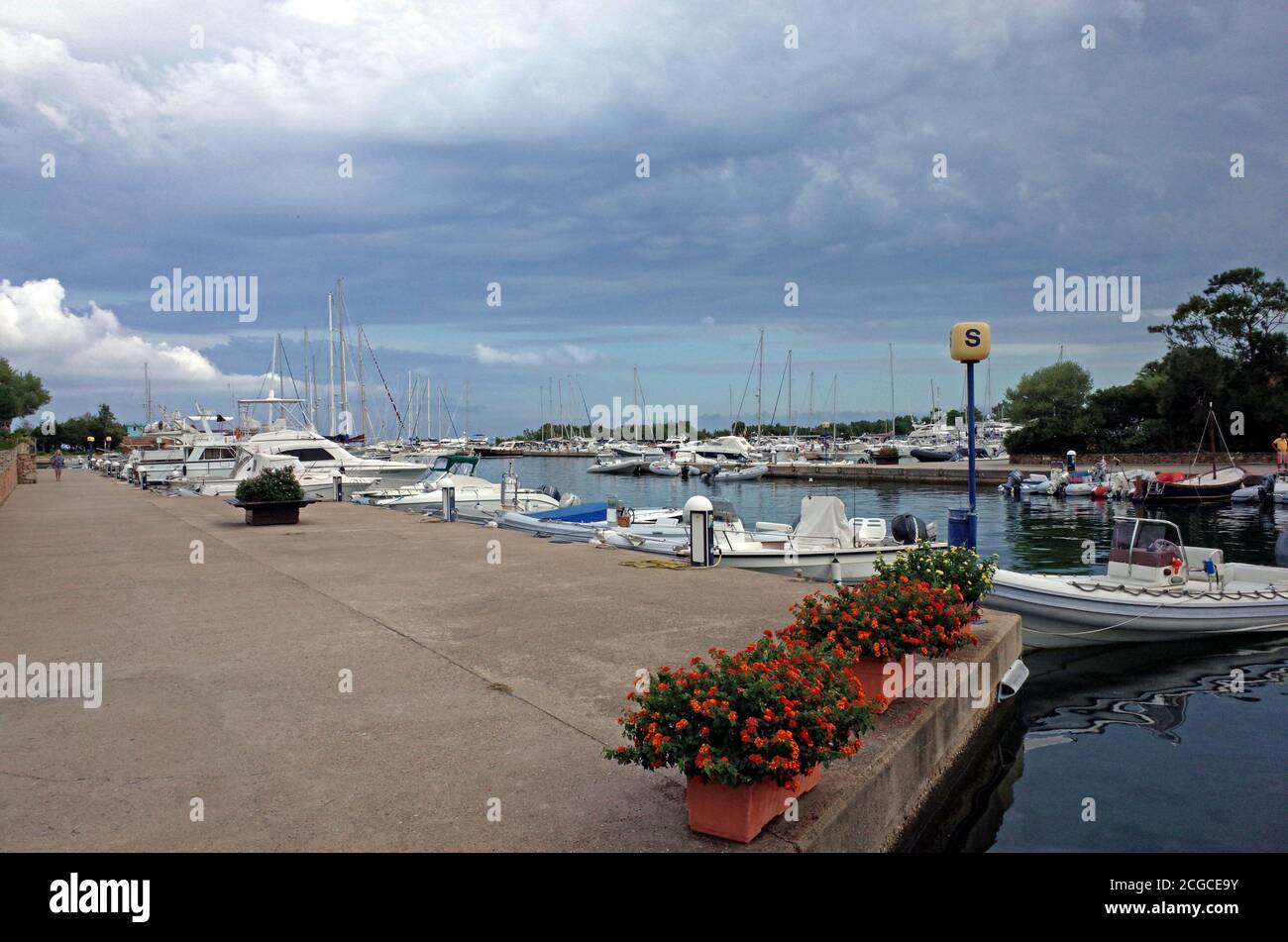 Budoni, Sardinia, Italy. Porto Ottiolu Marina Stock Photo - Alamy