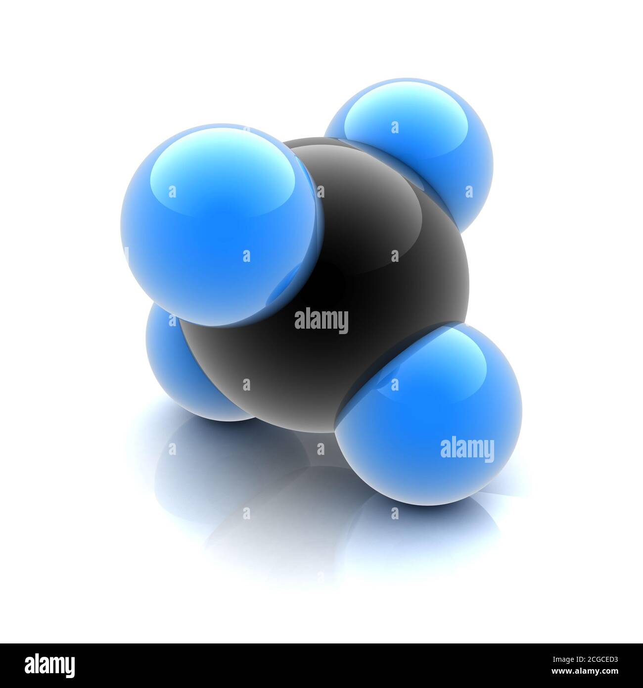 methane molecule on white background Stock Photo - Alamy