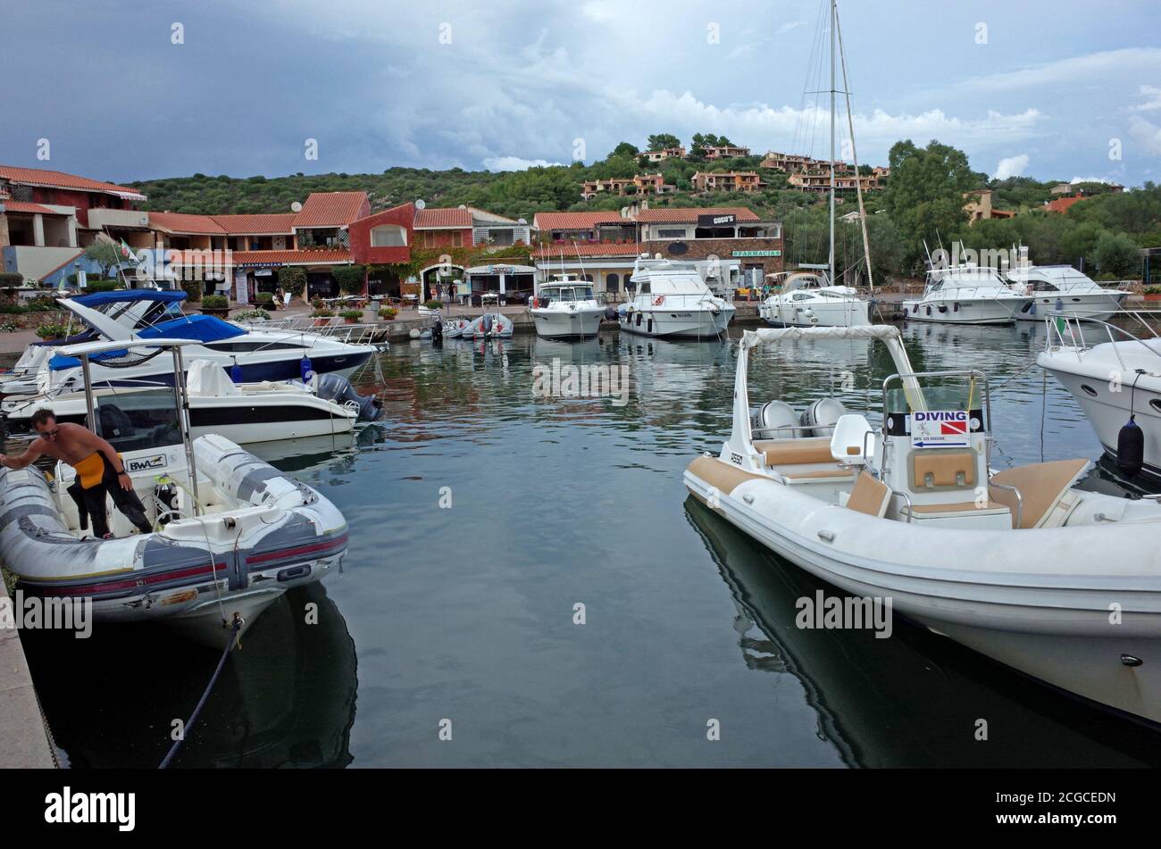Budoni, Sardinia, Italy. Porto Ottiolu Marina Stock Photo - Alamy