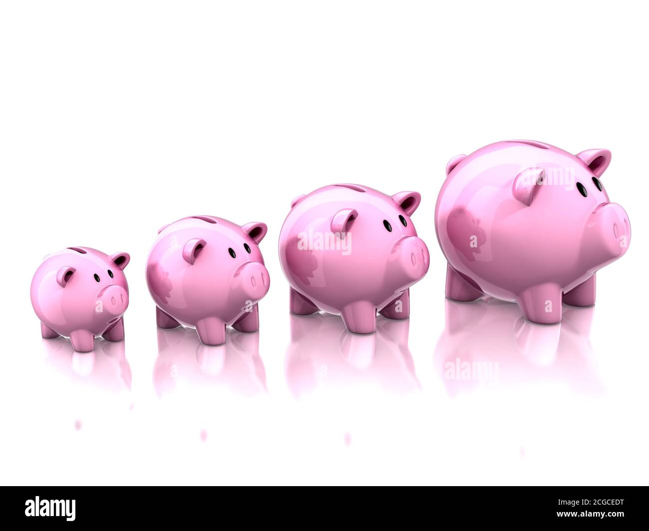 Piggy banks row hi-res stock photography and images - Alamy