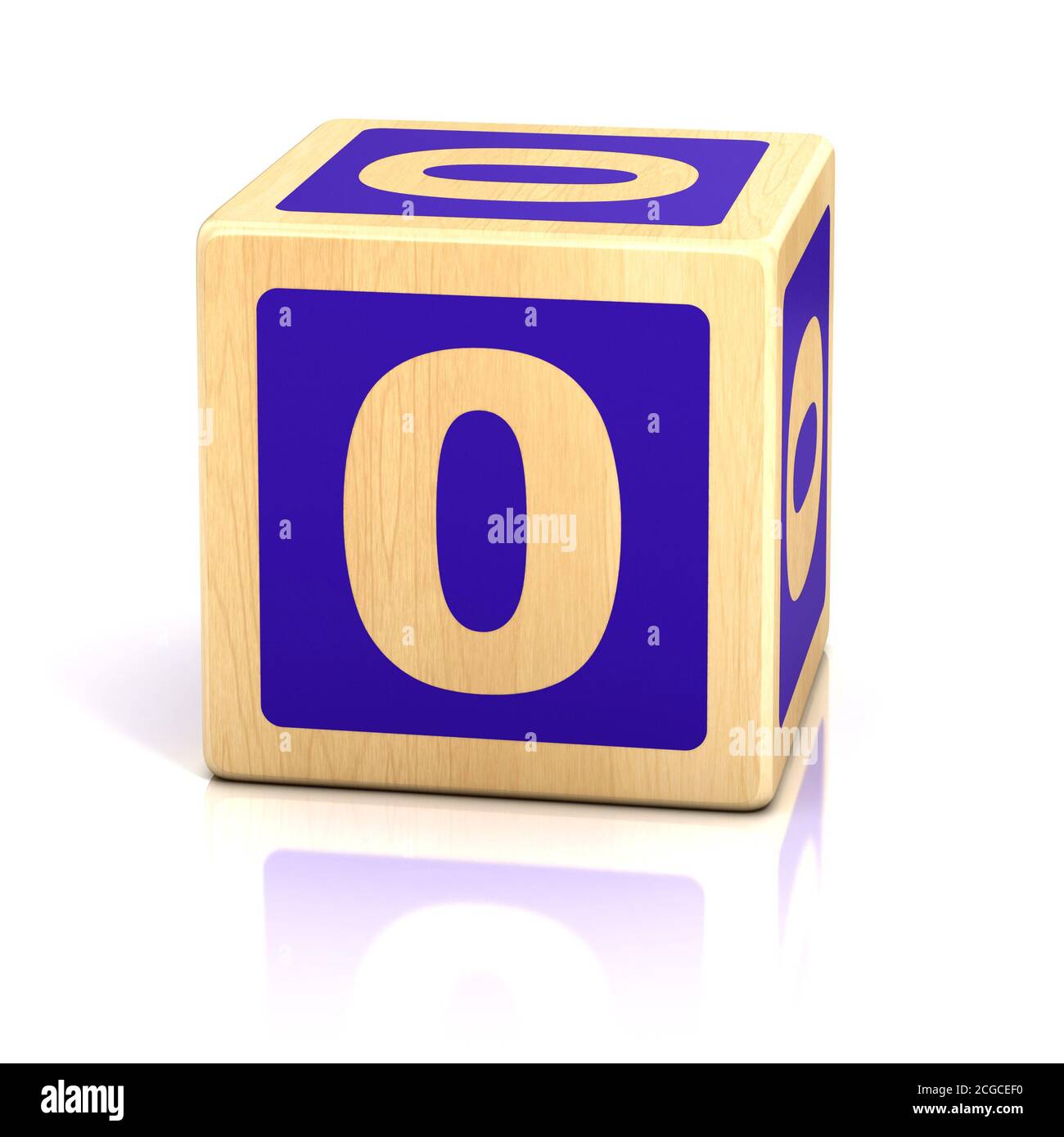 alphabet cubes 3d font number 0 Stock Photo - Alamy