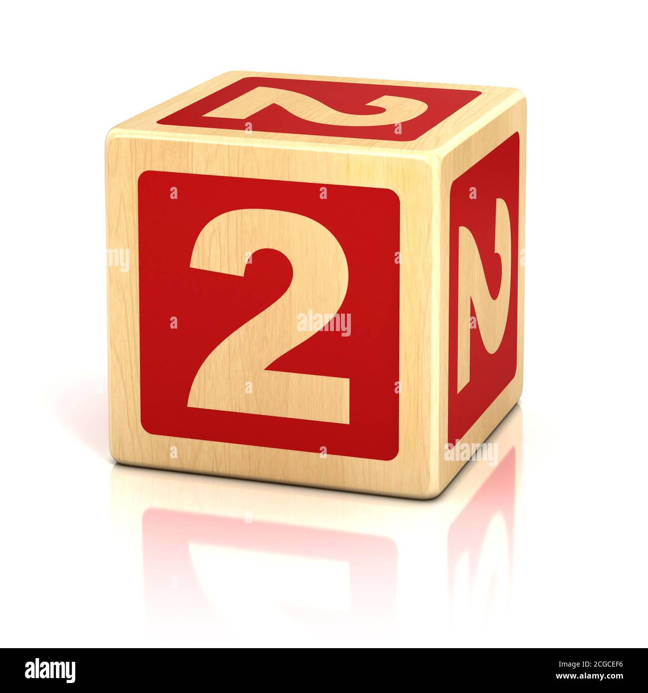 alphabet cubes 3d font number 2 Stock Photo - Alamy
