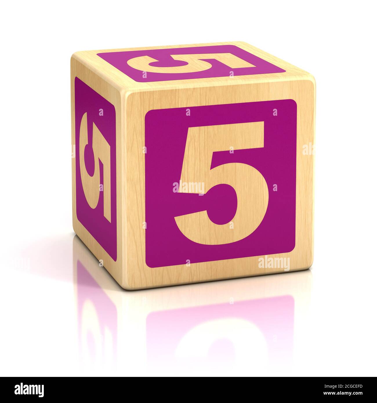 alphabet cubes 3d font number 5 Stock Photo - Alamy