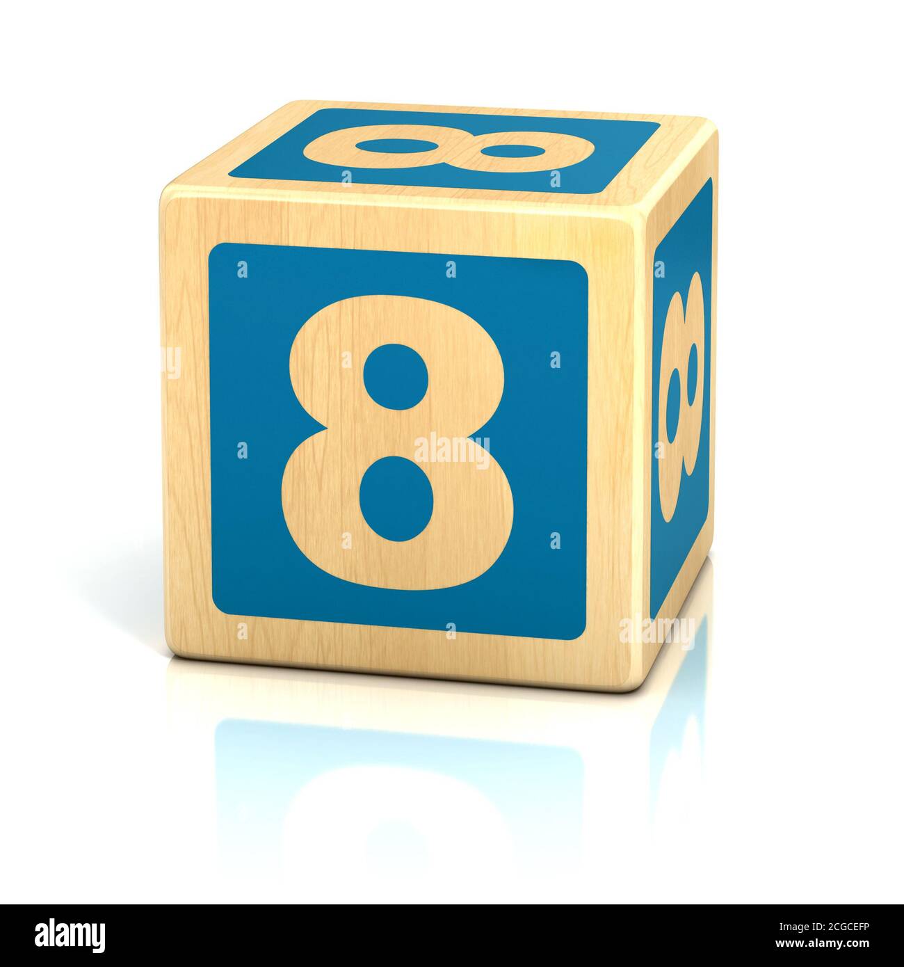 alphabet cubes 3d font number 8 Stock Photo - Alamy