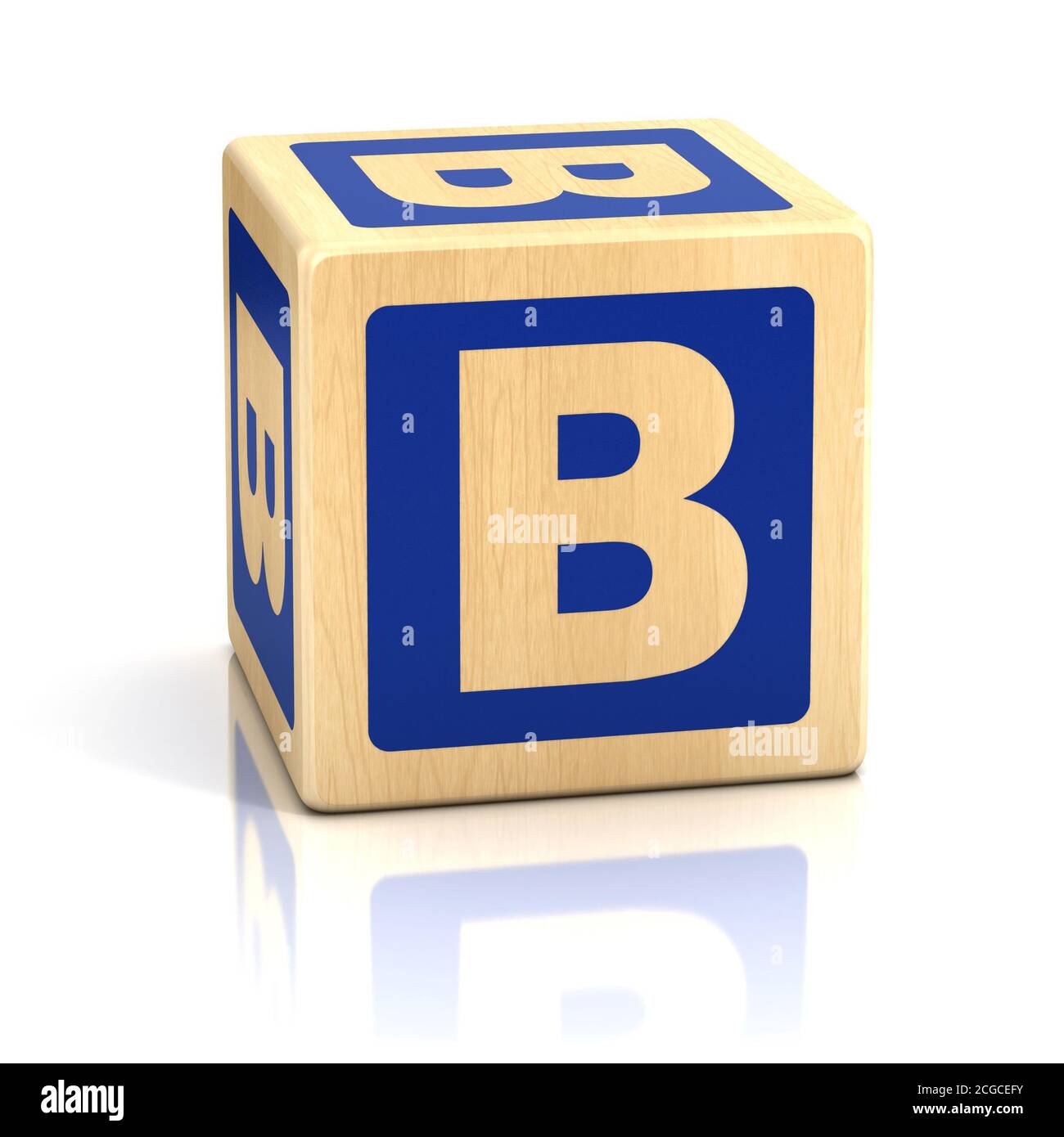 alphabet cubes 3d font letter B Stock Photo - Alamy