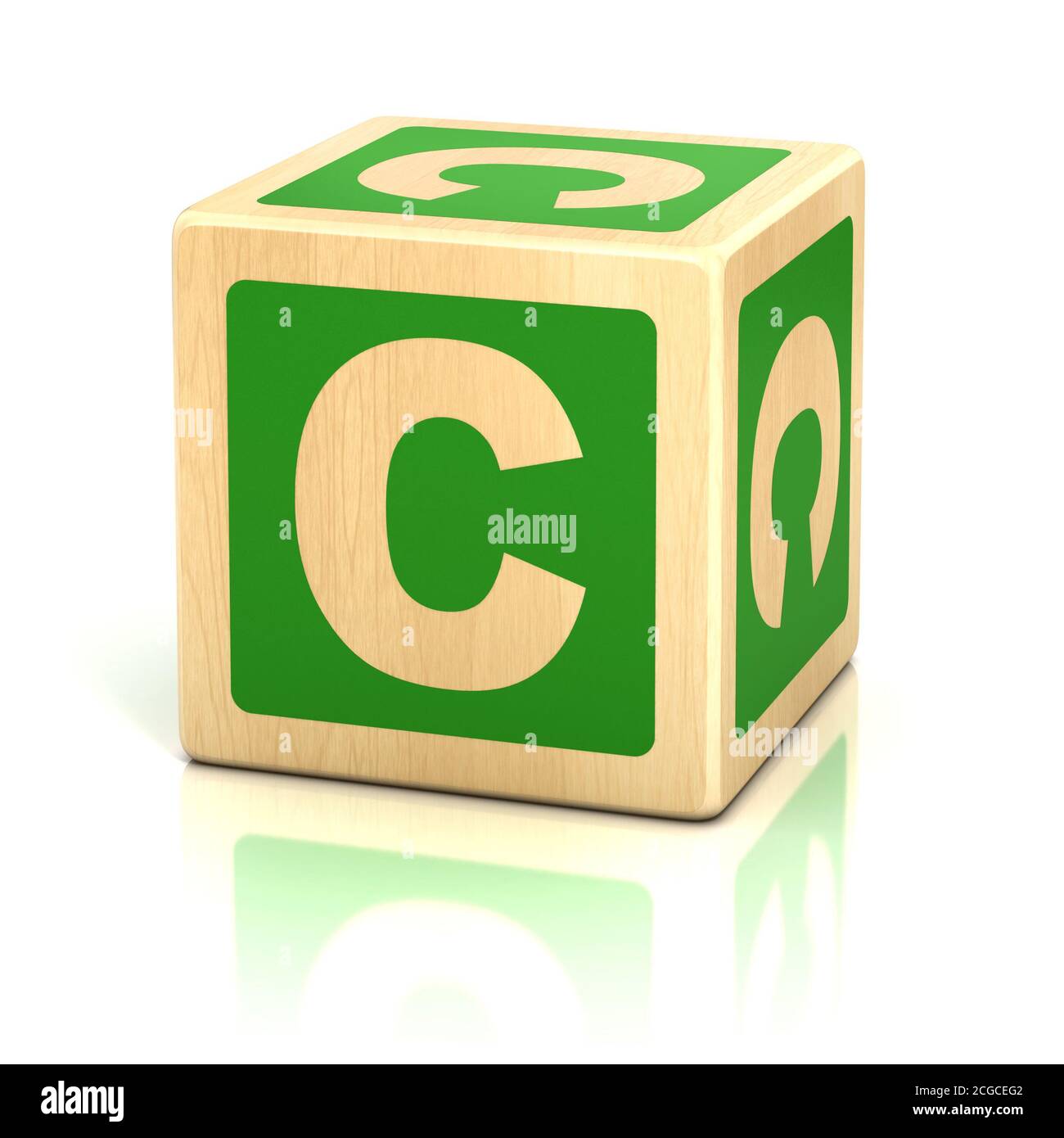 alphabet cubes 3d font letter C Stock Photo - Alamy