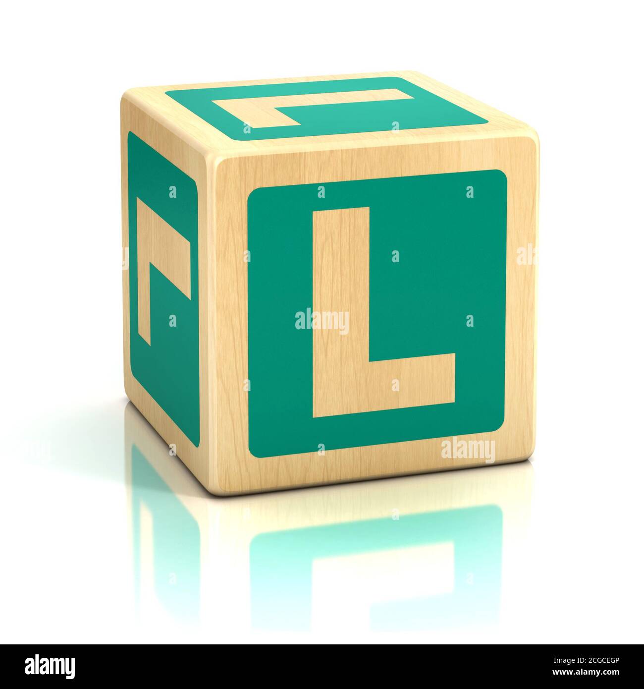alphabet cubes 3d font letter L Stock Photo - Alamy