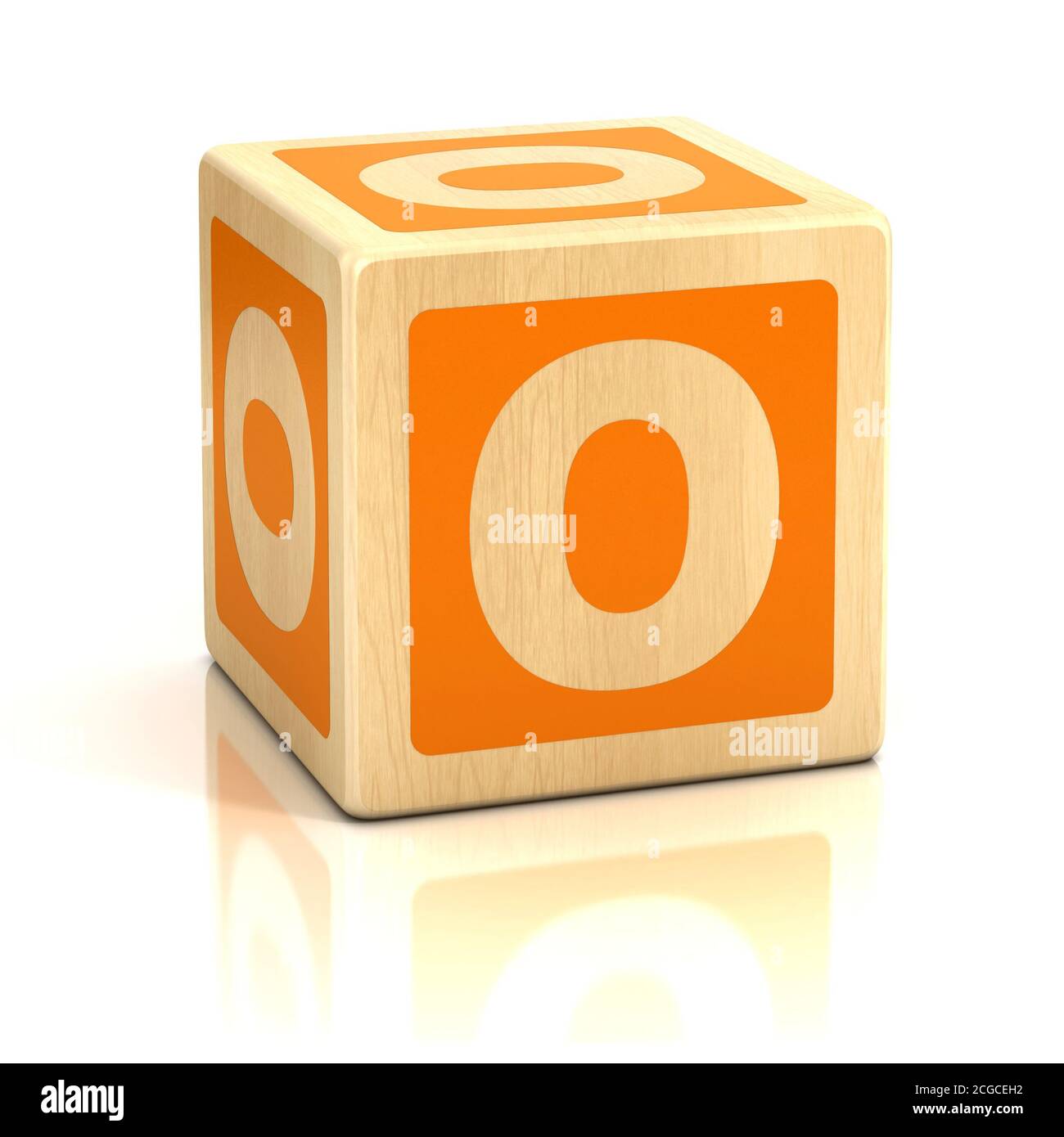 alphabet cubes 3d font letter O Stock Photo - Alamy
