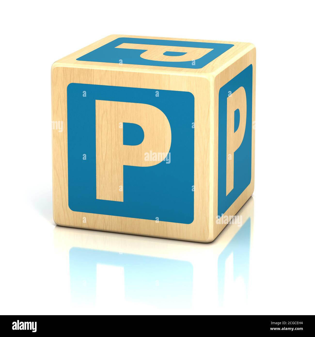 alphabet cubes 3d font letter P Stock Photo - Alamy
