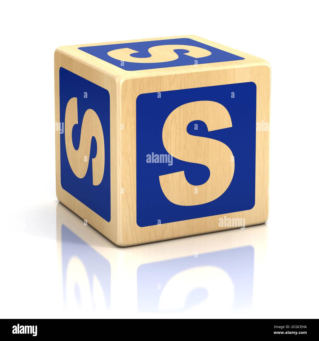 alphabet cubes 3d font letter S Stock Photo - Alamy