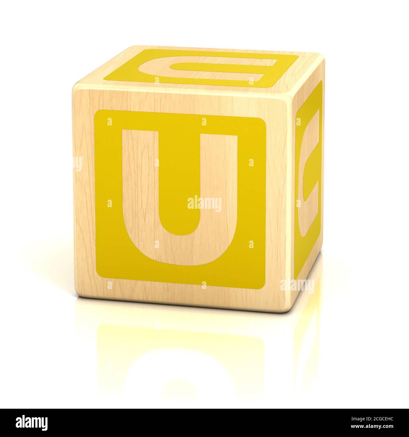 alphabet cubes 3d font letter U Stock Photo - Alamy