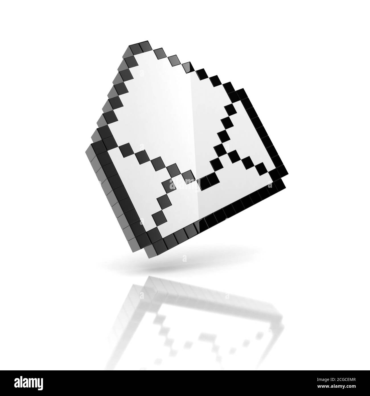 E mail 3d icon pixelated envelope hi-res stock photography and images ...