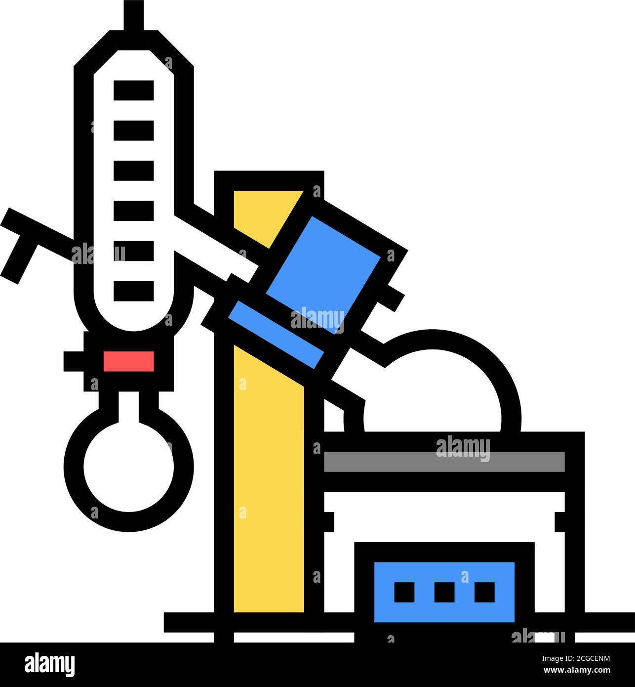 vacuum evaporator color icon vector isolated illustration Stock Vector ...