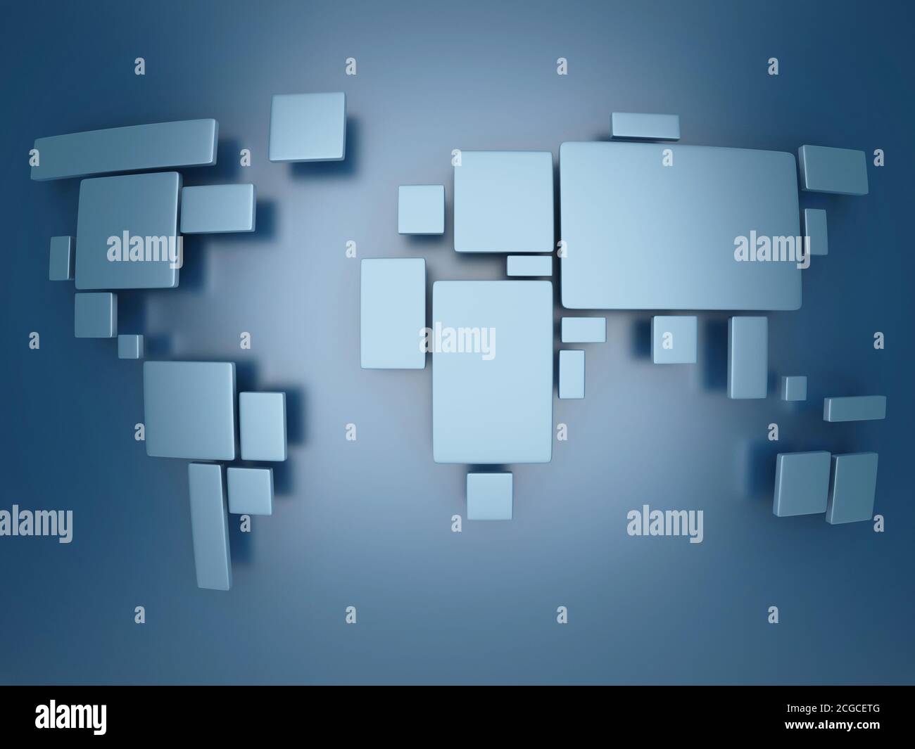 Simplified world map hi-res stock photography and images - Alamy