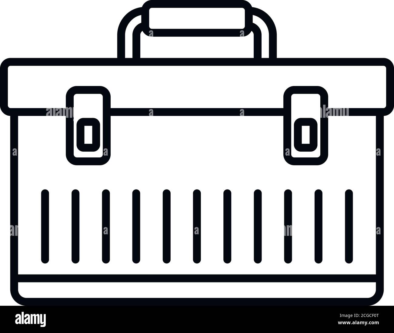 Aircraft repair tool box icon. Outline aircraft repair tool box vector ...