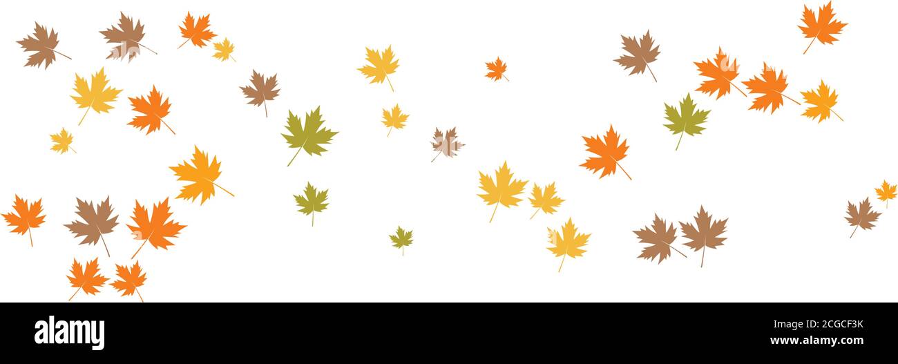autumn Leaf background template vector illustration Stock Vector Image ...