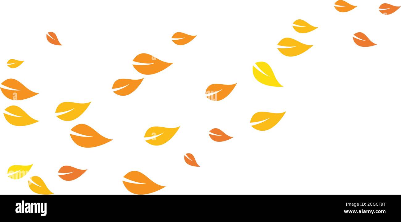 autumn Leaf background template vector illustration Stock Vector Image ...