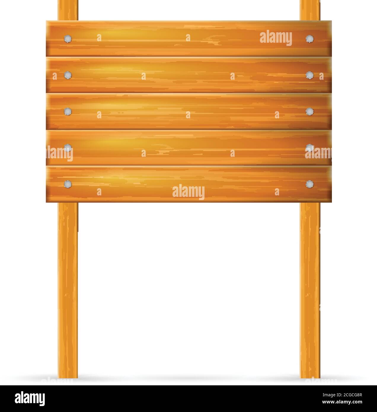 Wooden sign post on a white background Stock Vector Image & Art - Alamy