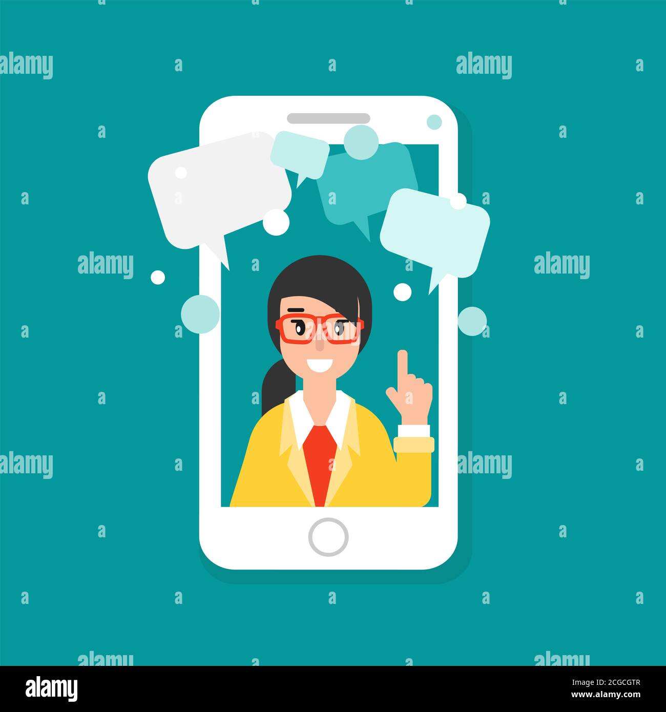 Mobile phone school lesson Stock Vector Images - Alamy