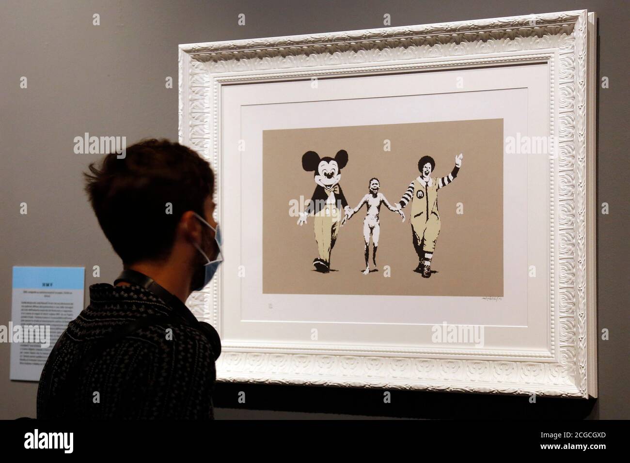 Exhibition of the artist Bansky, titled A visual Protest, at Chiostro ...