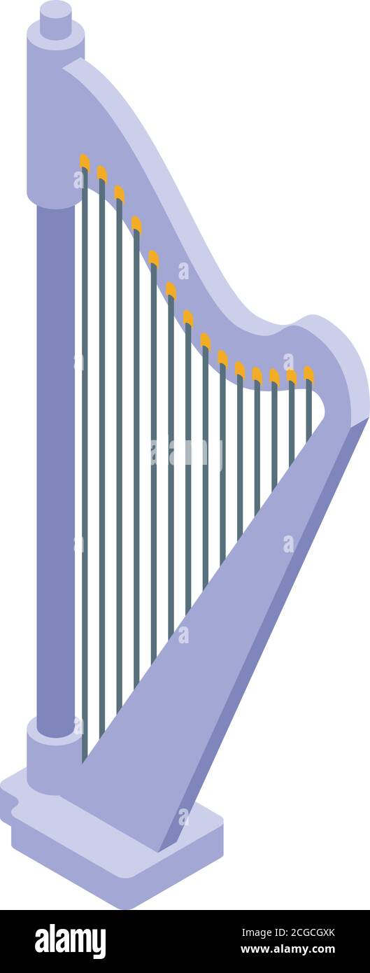 Irish harp icon cartoon hi-res stock photography and images - Alamy
