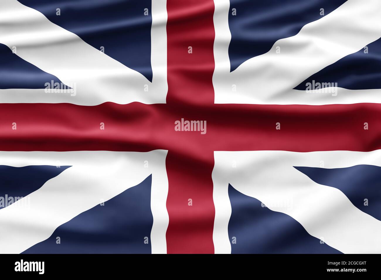 Great Britain National Day. UK Flag with stripes and national colors ...