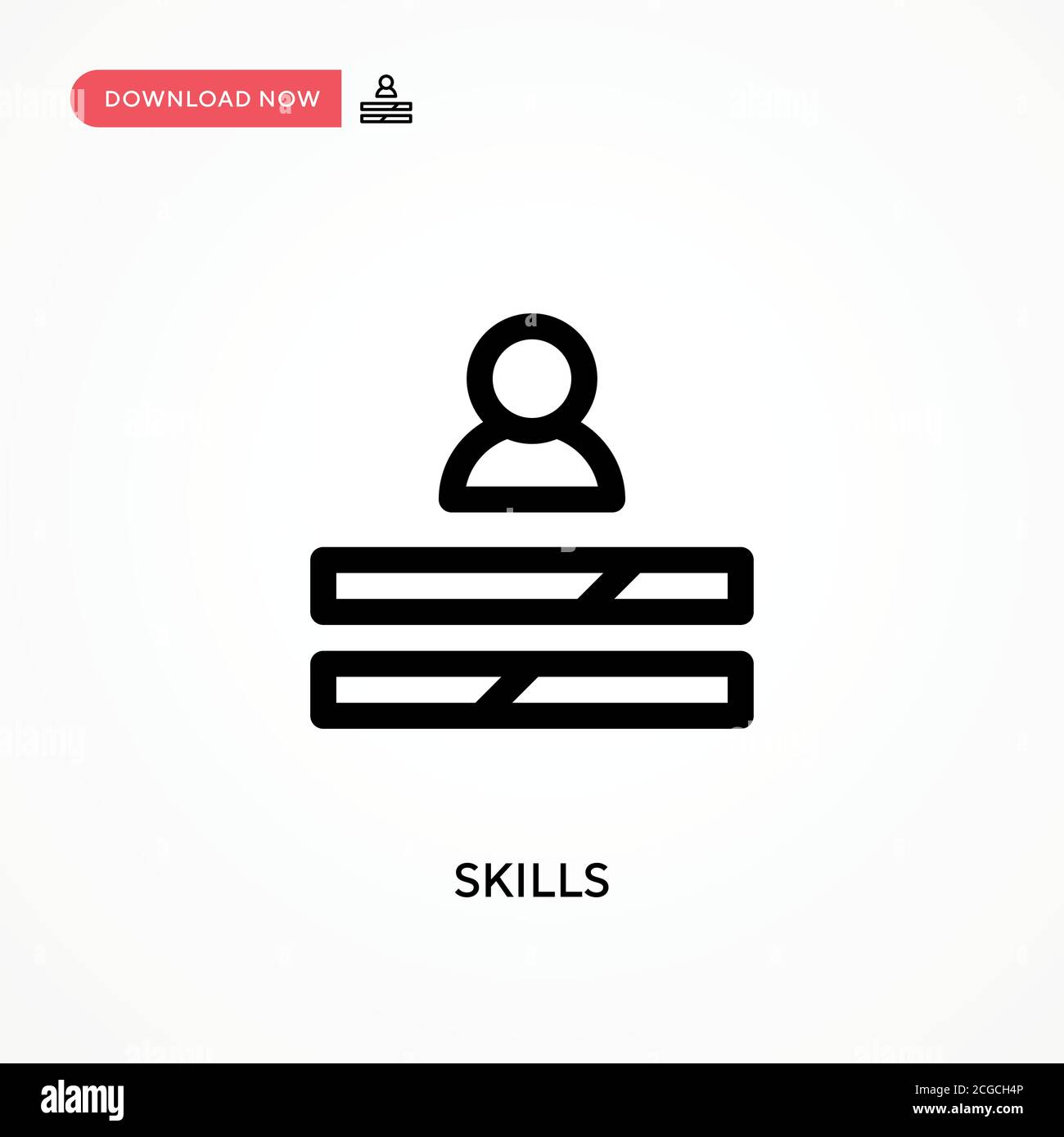 Skills Simple vector icon. Modern, simple flat vector illustration for ...