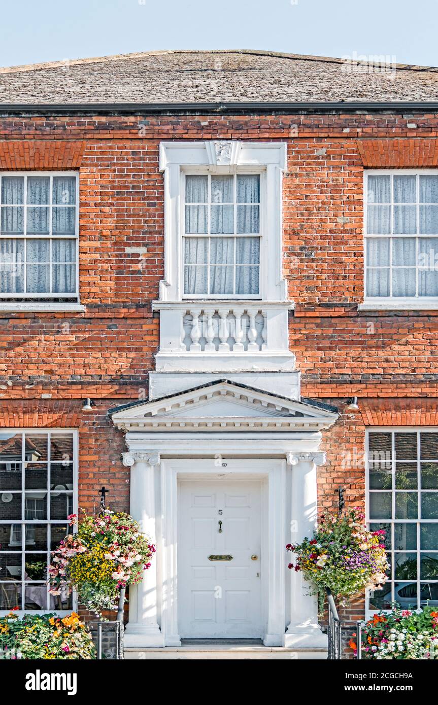 Witham: Georgian House - front Stock Photo - Alamy