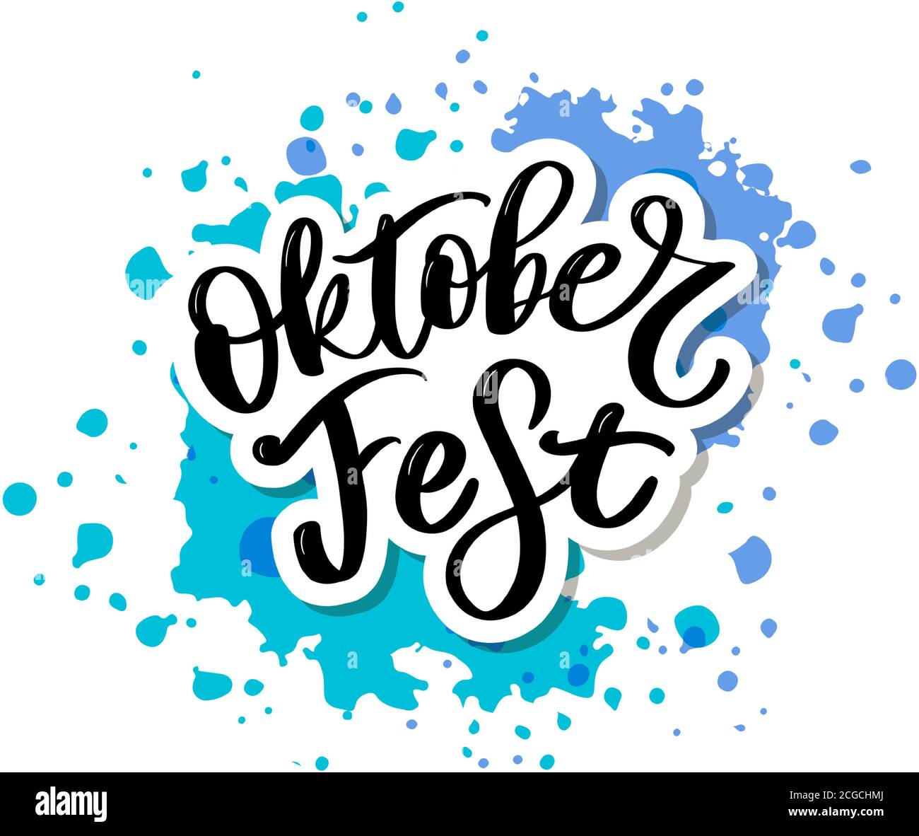 Oktoberfest handwritten lettering. Oktoberfest typography vector design ...