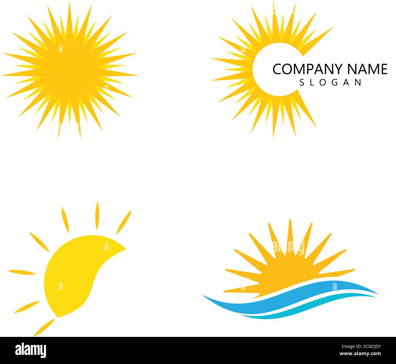 sun illustration logo vector icon template Stock Vector Image & Art - Alamy