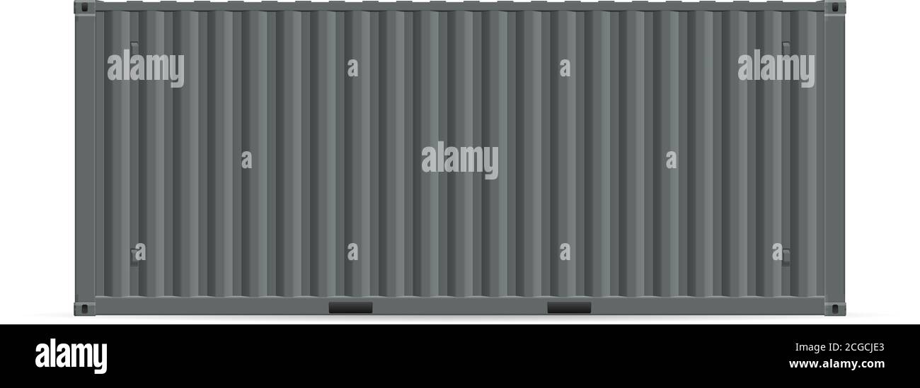 Cargo container on a white background. Vector illustration Stock Vector ...