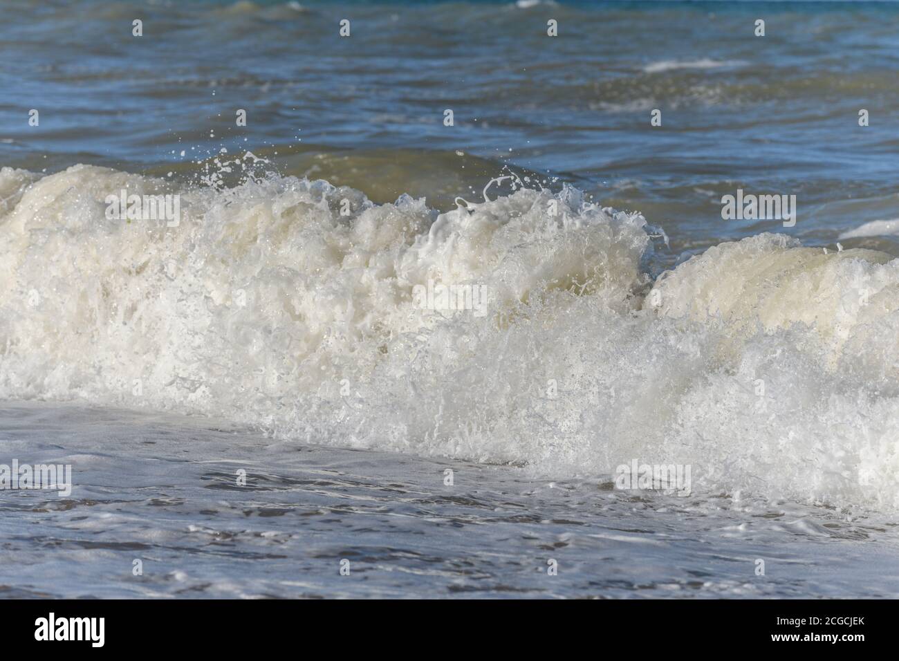 Sea wave in atlantic ocean at the Vendée coast in France Stock Photo ...