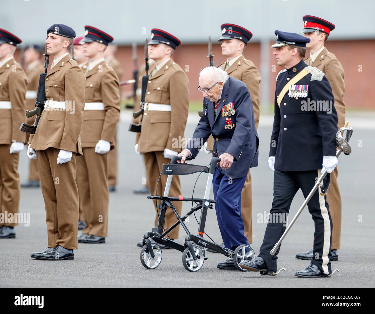 In the role of Chief Inspecting Officer, Captain Sir Tom Moore ...
