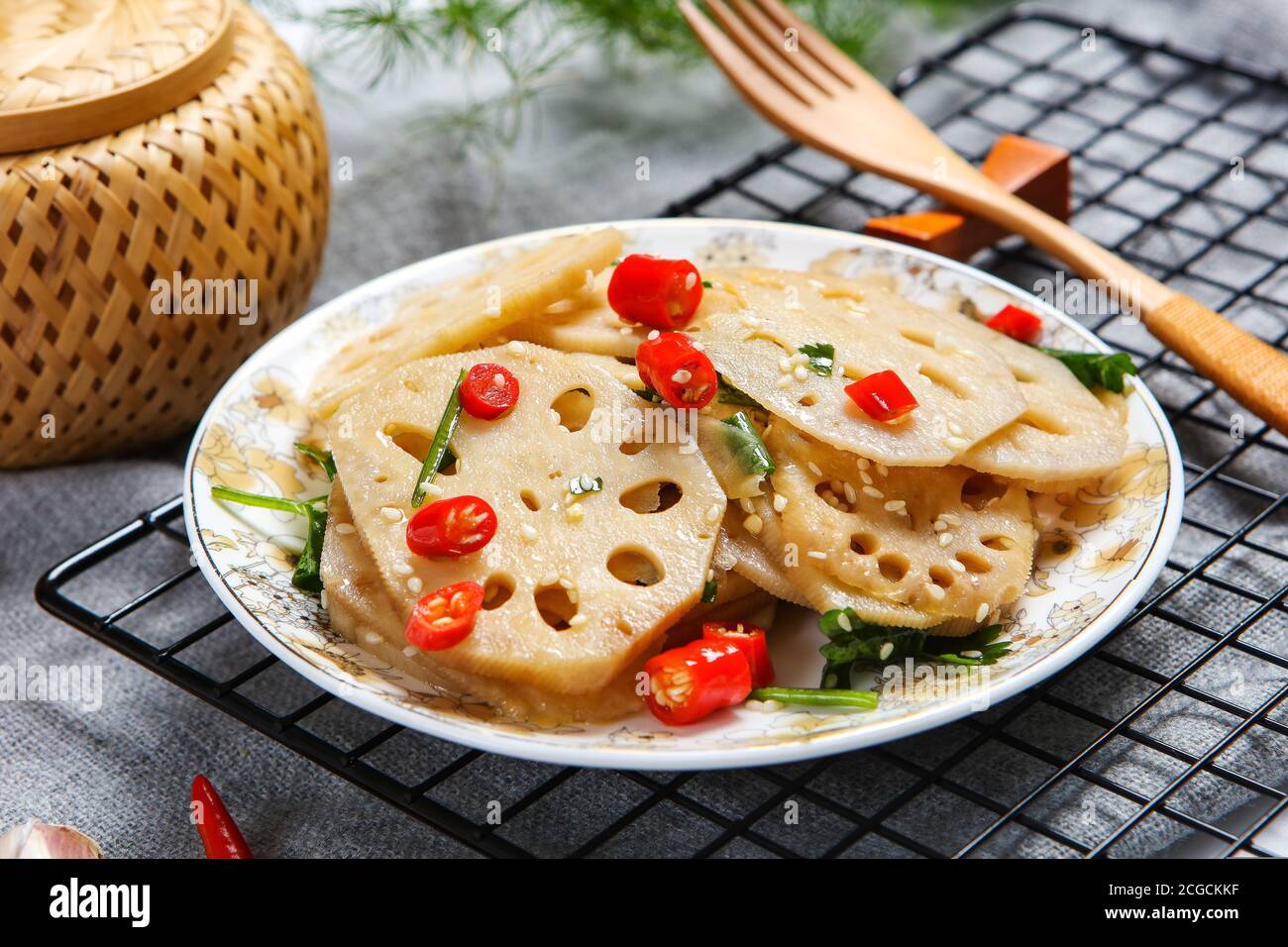 Cold lotus root Stock Photo - Alamy