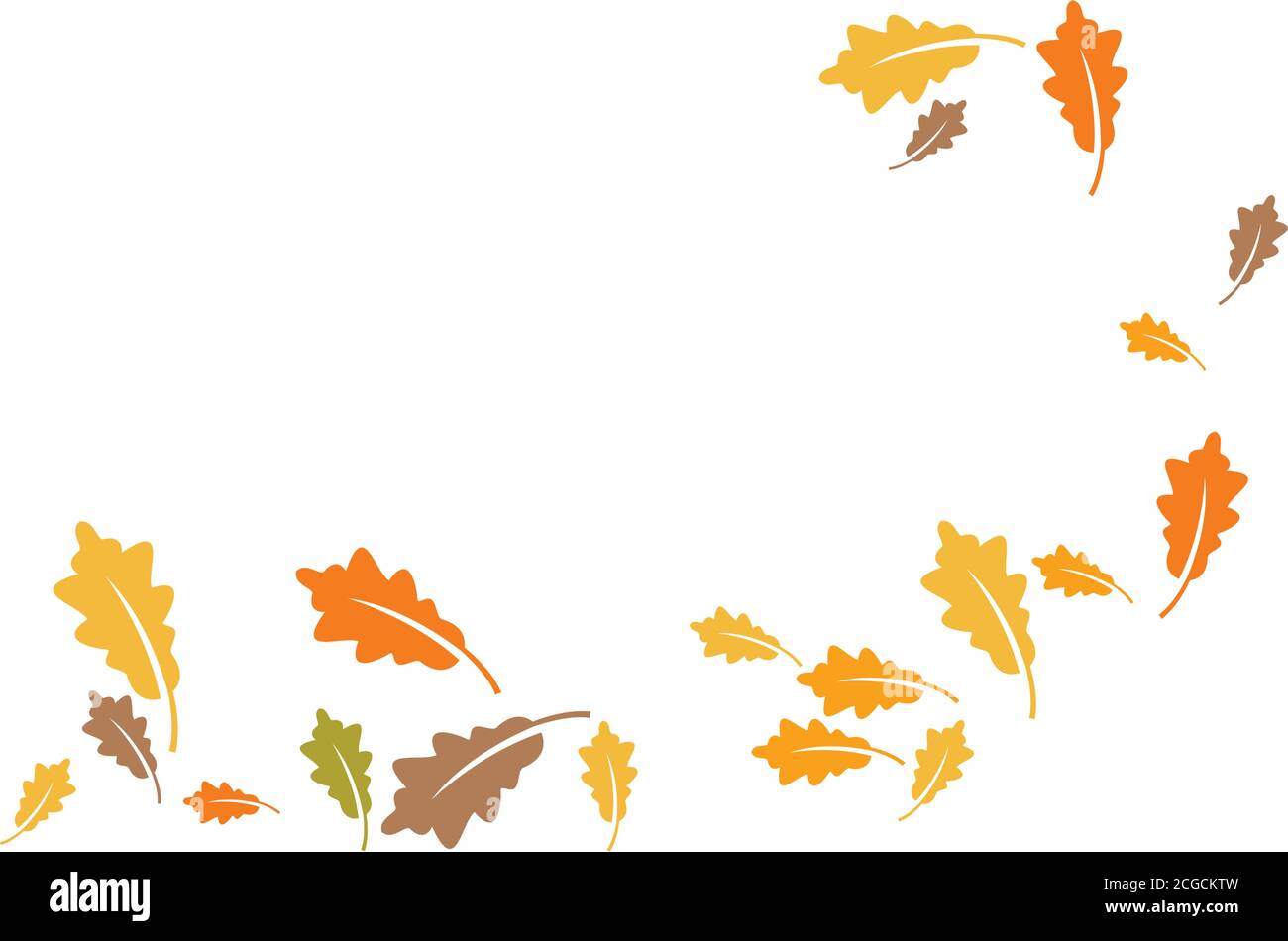 autumn Leaf background template vector illustration Stock Vector Image ...