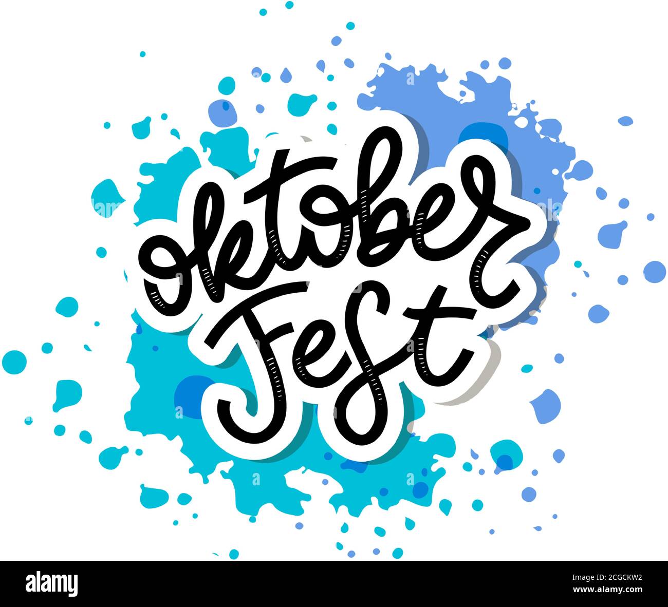 Oktoberfest handwritten lettering. Oktoberfest typography vector design ...