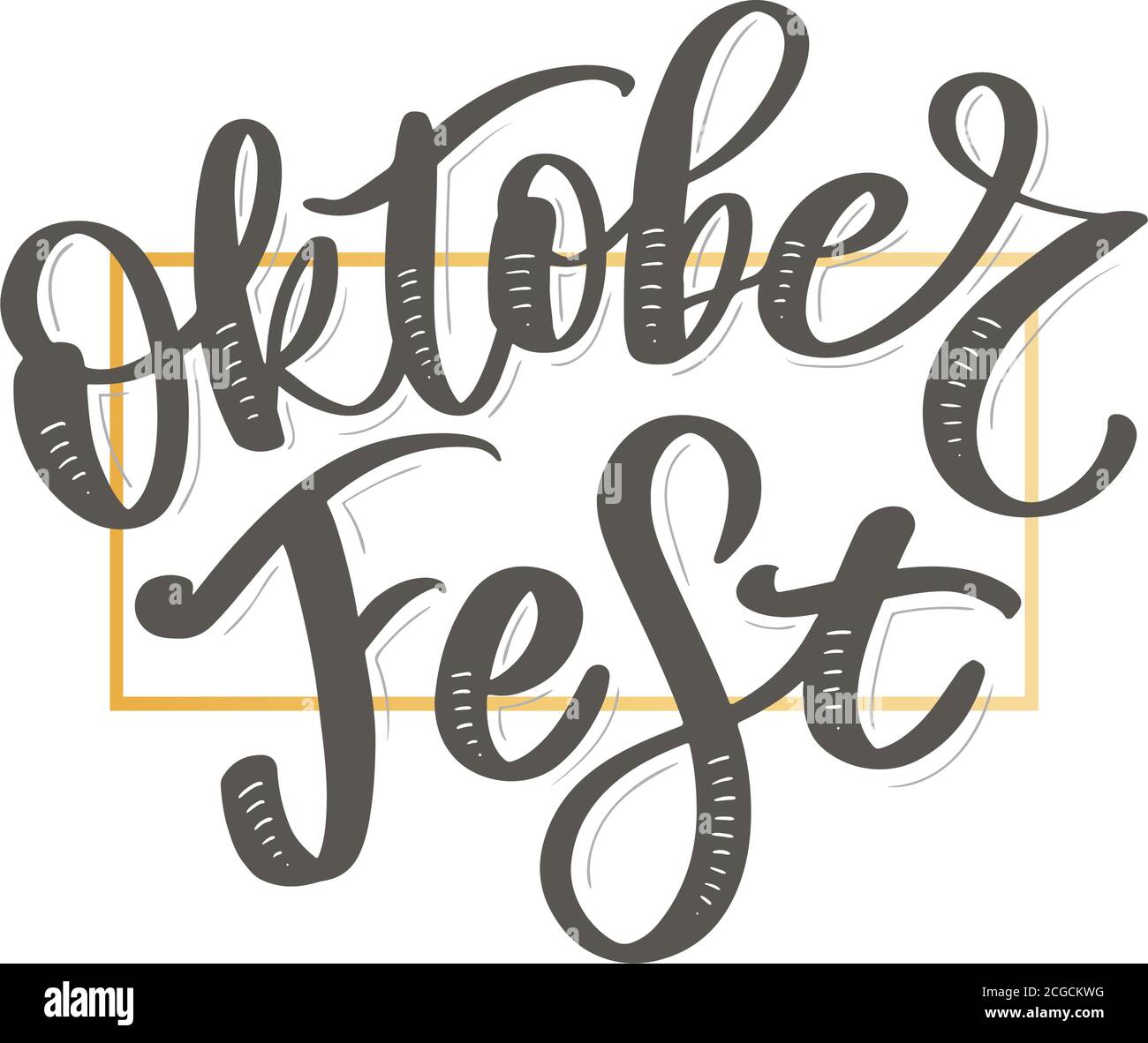 Oktoberfest handwritten lettering. Oktoberfest typography vector design ...