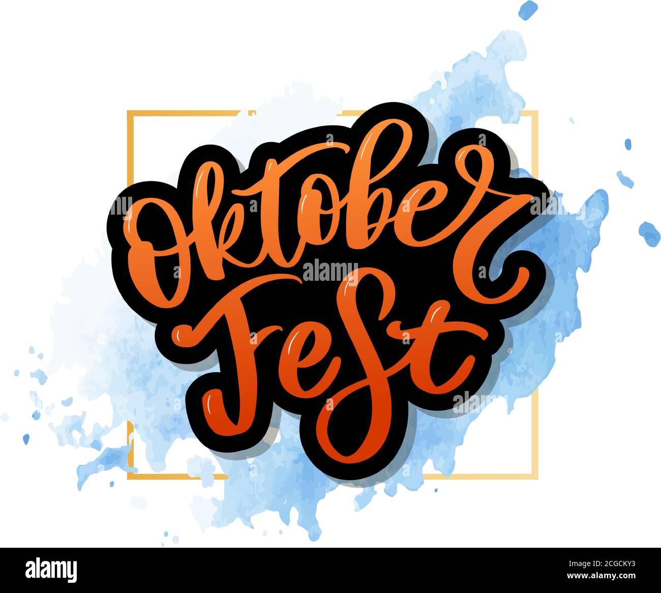 Oktoberfest handwritten lettering. Oktoberfest typography vector design ...