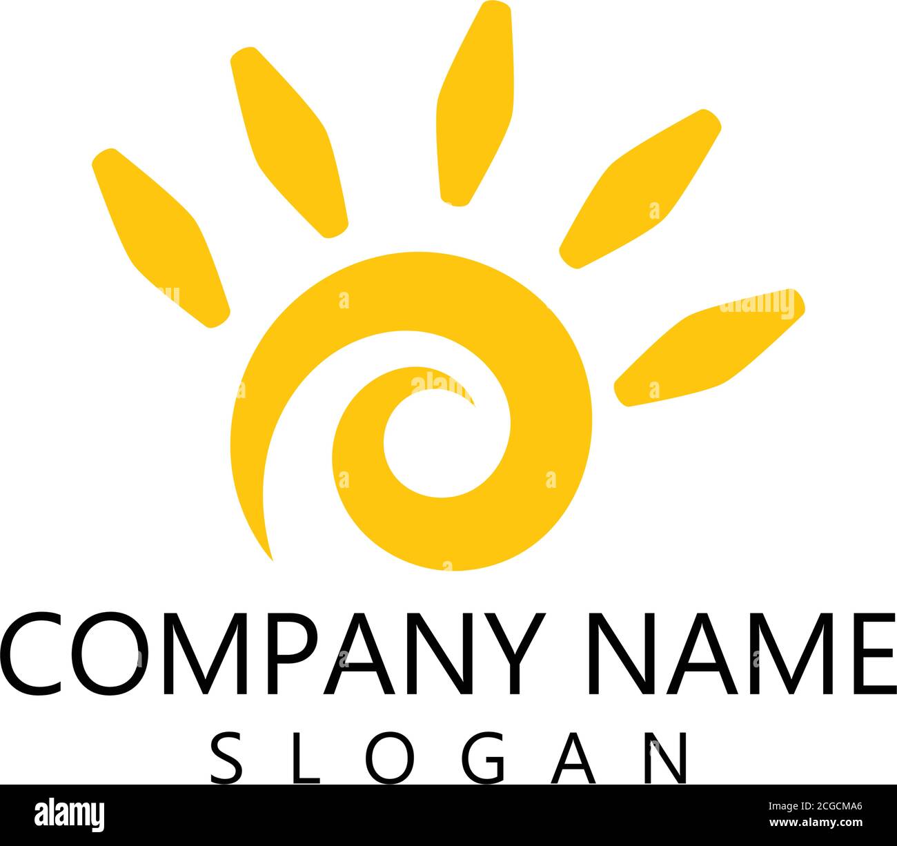 sun illustration logo vector icon template Stock Vector Image & Art - Alamy