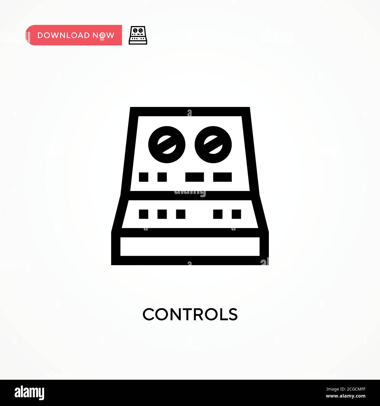 Controls Simple vector icon. Modern, simple flat vector illustration ...