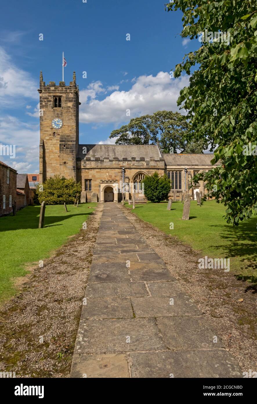 All Hallows Church in summer Sutton on the Forest near York North ...