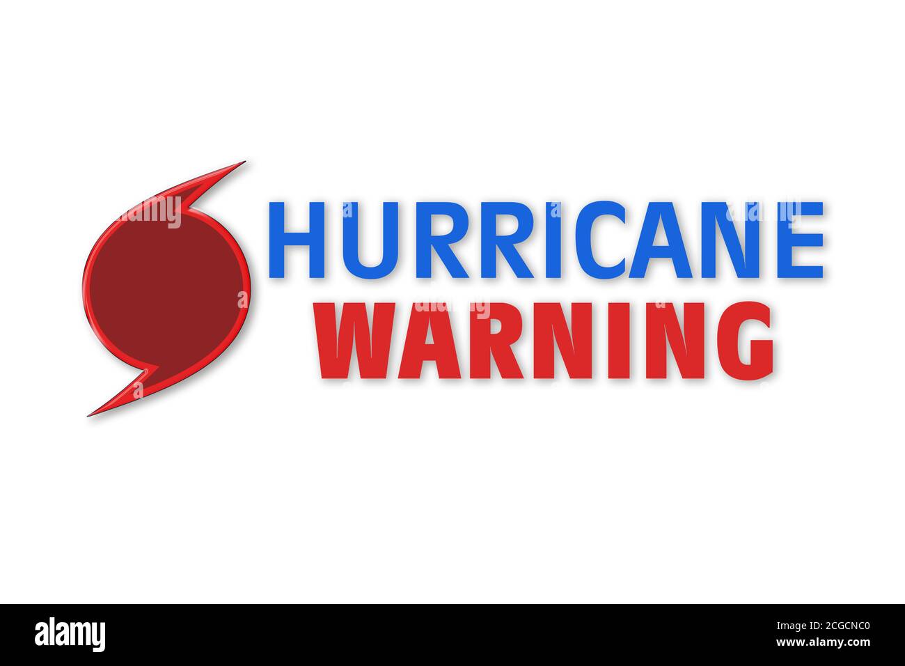 Hurricane warning Cut Out Stock Images & Pictures - Alamy