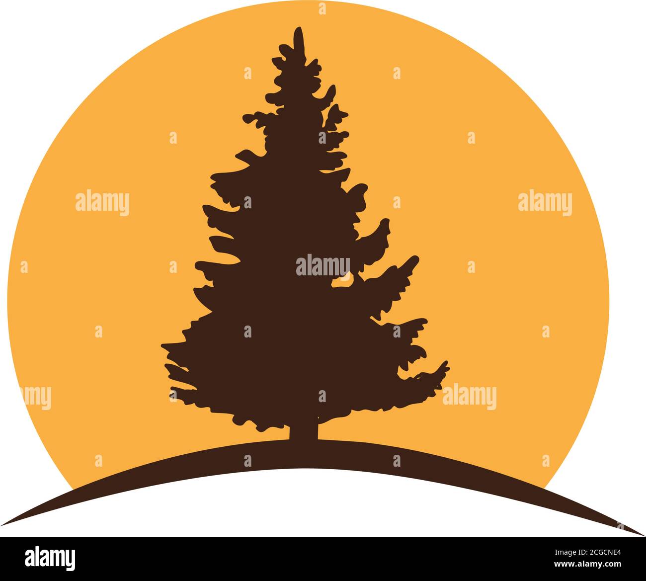 pine tree, graphiv design element Stock Vector Image & Art - Alamy