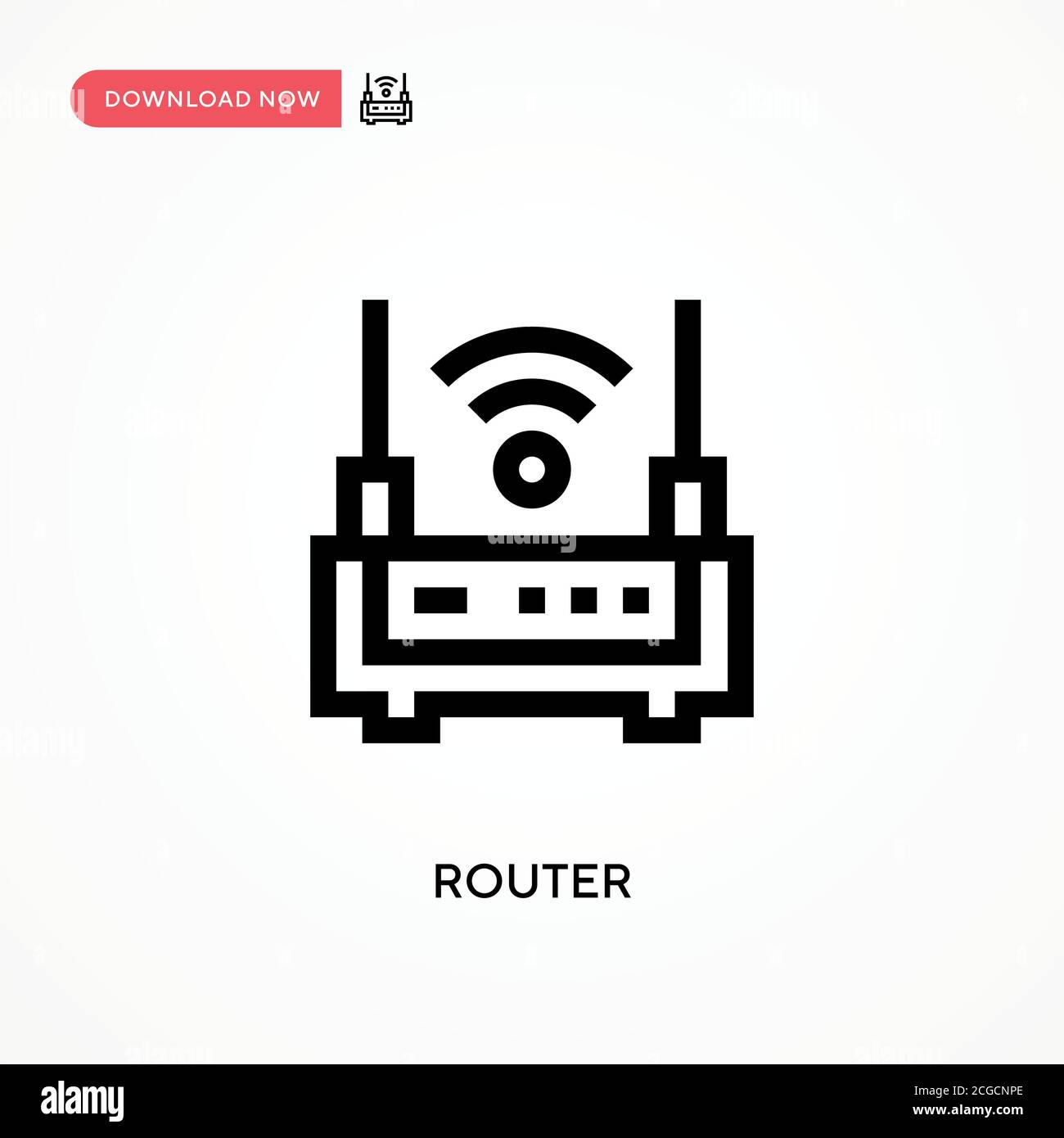 Router Simple vector icon. Modern, simple flat vector illustration for ...