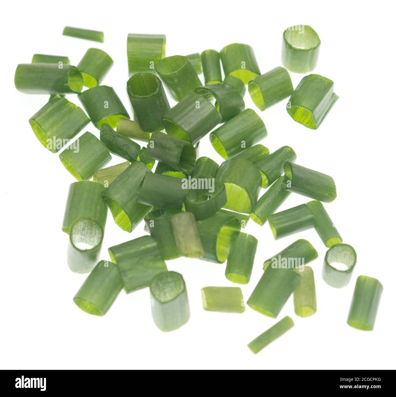 Green onion isolated on white background Stock Photo - Alamy