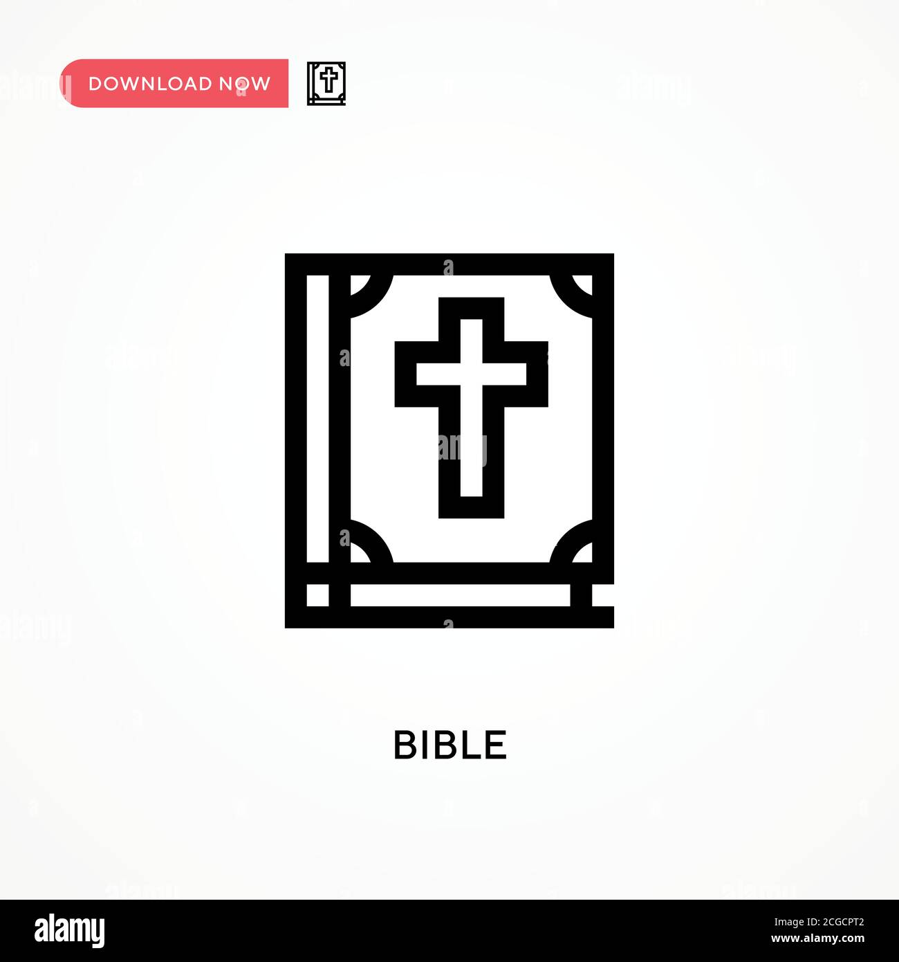Bible Simple vector icon. Modern, simple flat vector illustration for ...