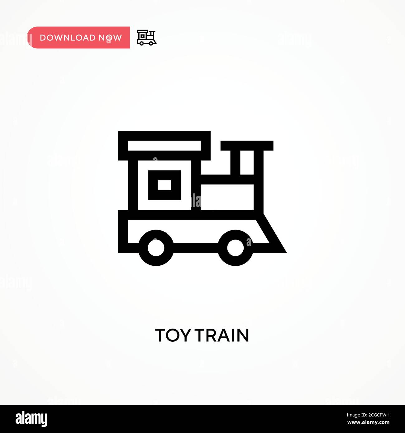 Toy train Simple vector icon. Modern, simple flat vector illustration ...