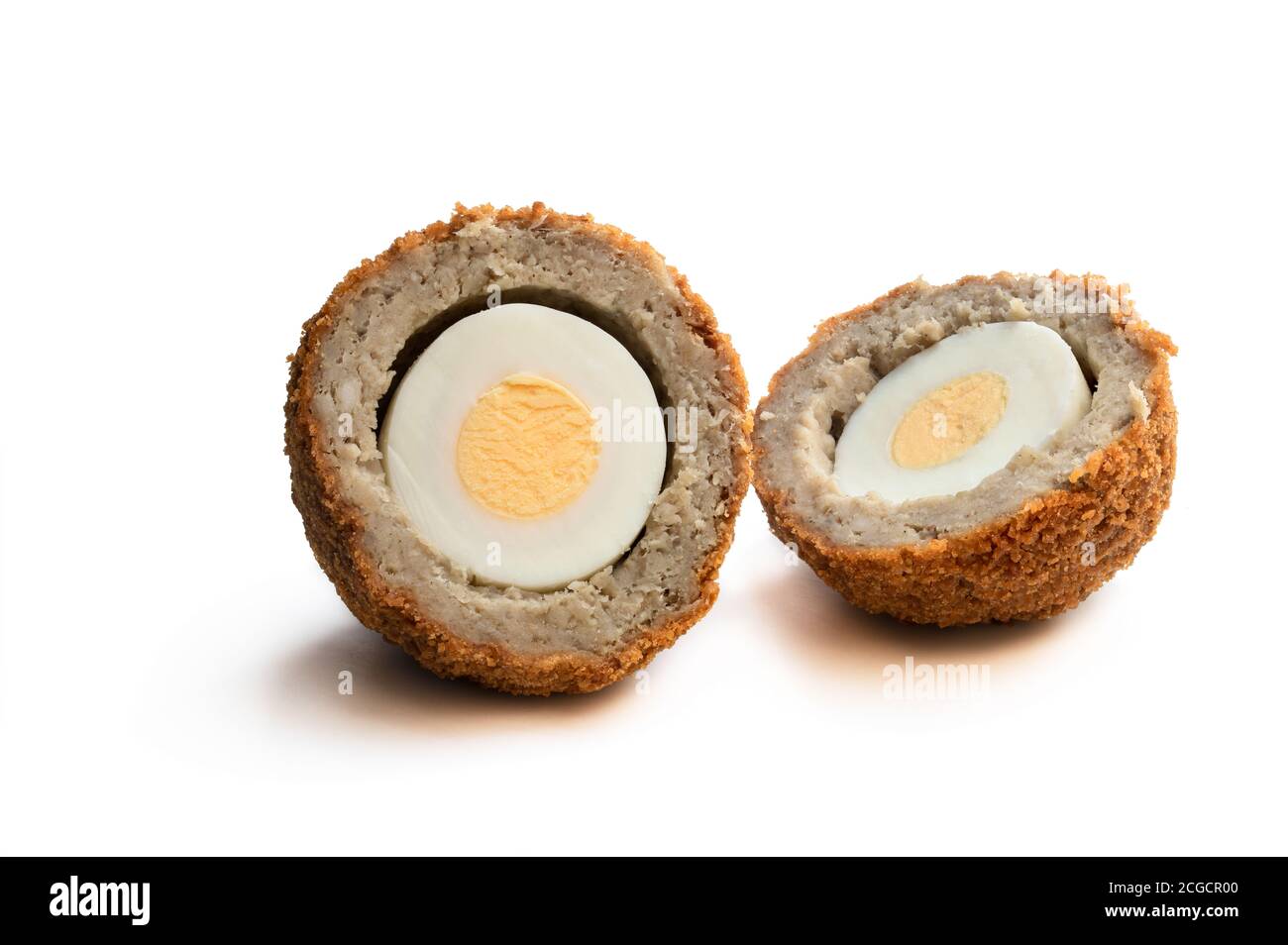 Scotch eggs isolated on white background Stock Photo - Alamy