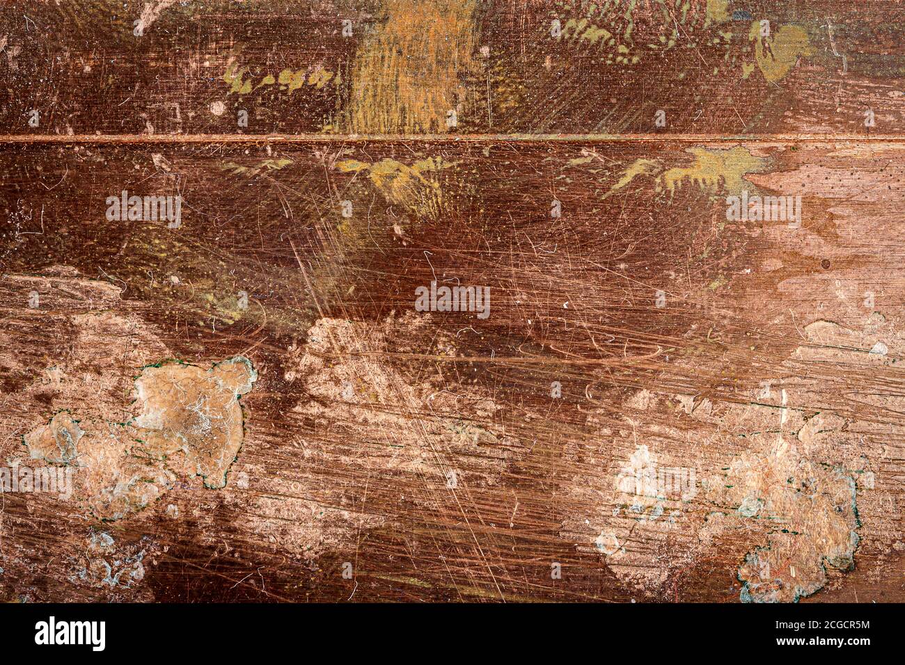 Scratched dirty dusty copper plate texture, old metal background ...